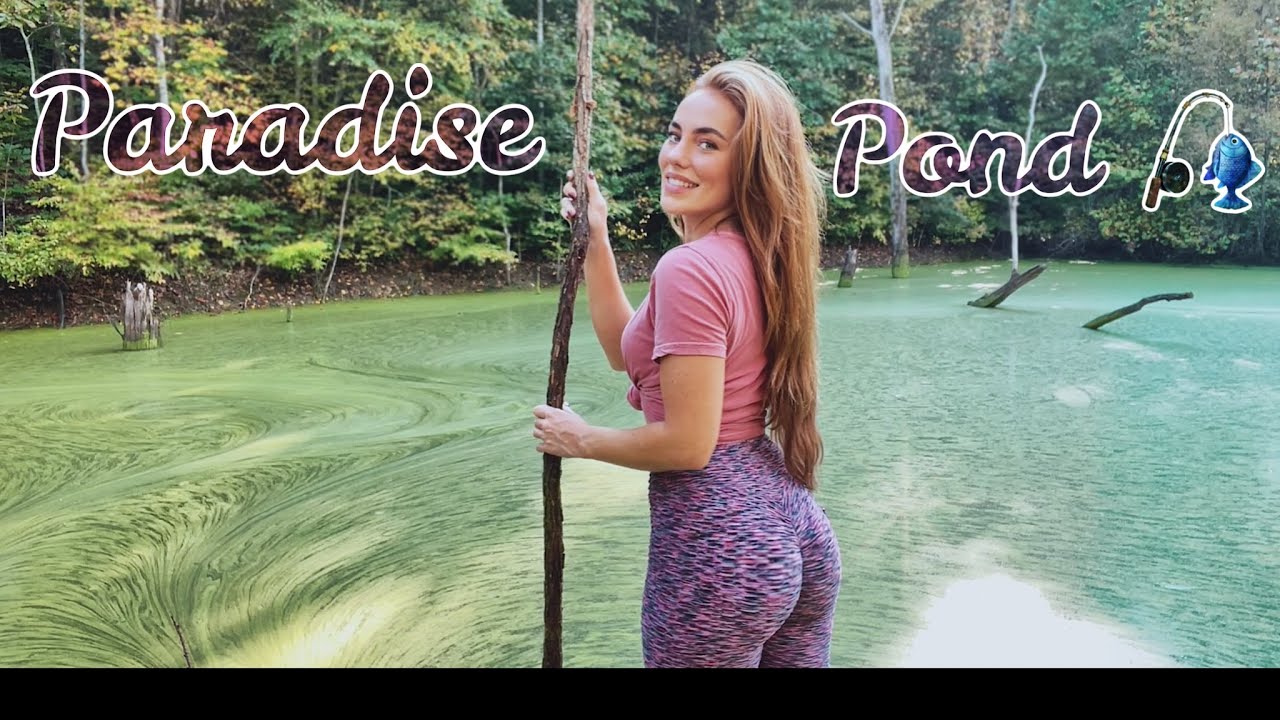 Beautiful Fishing Paradise Pond - Girls In Bikini Fishing